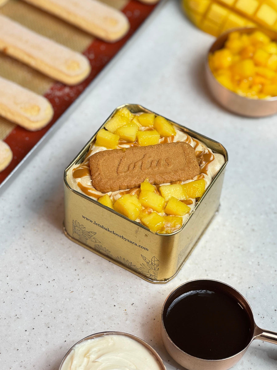 The Mango Biscoff Tiramisu in a Tin – Lets Bake Love by Sara Taneja